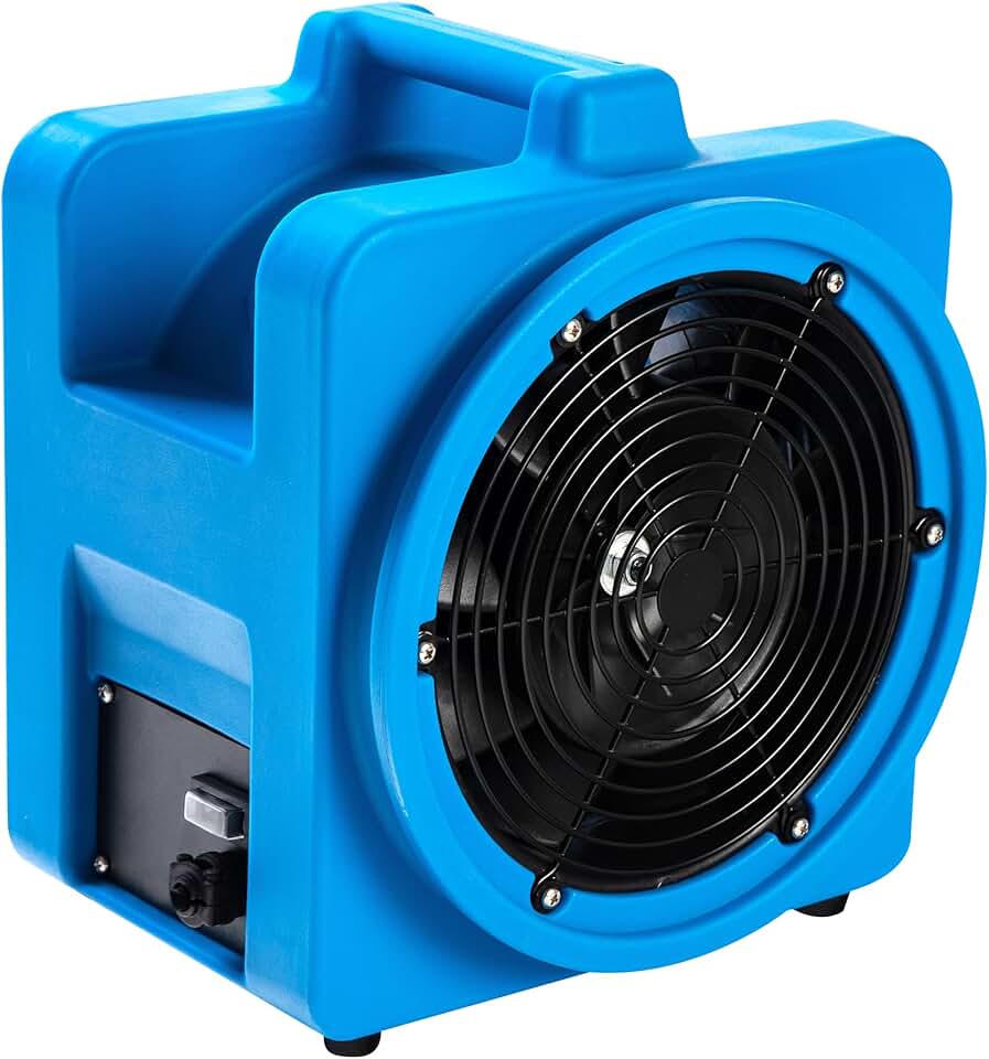 8-Inch Axial Blower High-Pressure Mini Industrial Fan, 1100CFM ...
