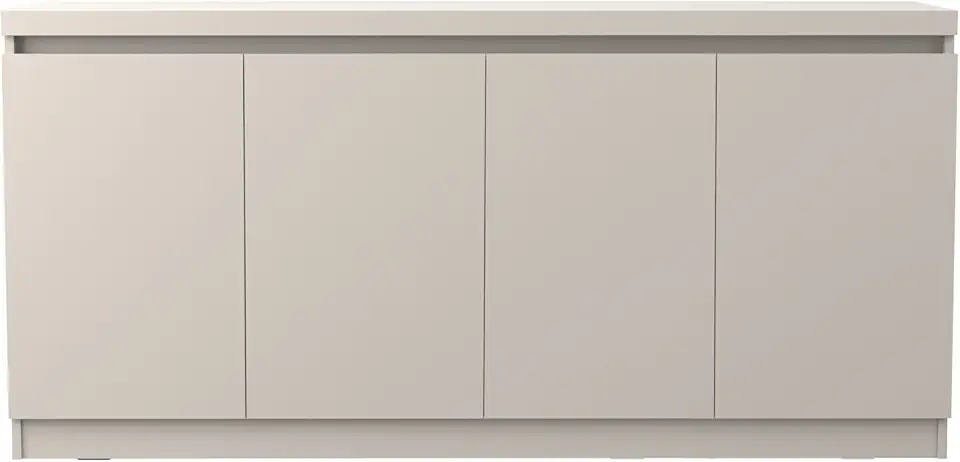 Manhattan Comfort Viennese Collection Gloss Finished Long Buffet ...