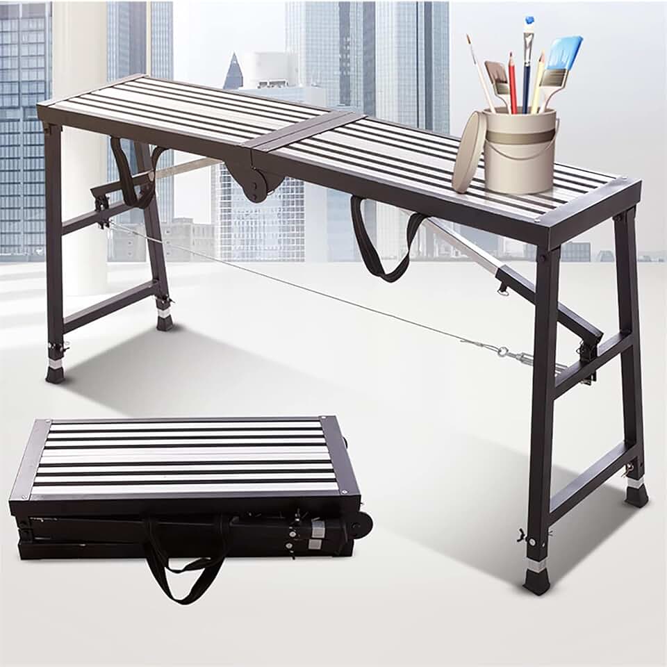 Portable Scaffolding Equipment Tools, Folding Height Adjustable Work ...