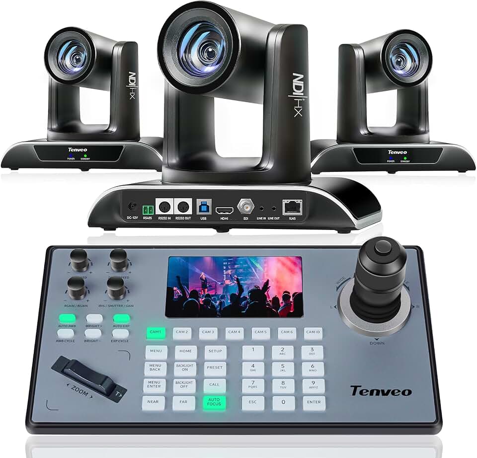 PTZ Camera and Controller Bundle/Kits - 20X AI Auto Tracking NDI PTZ ...