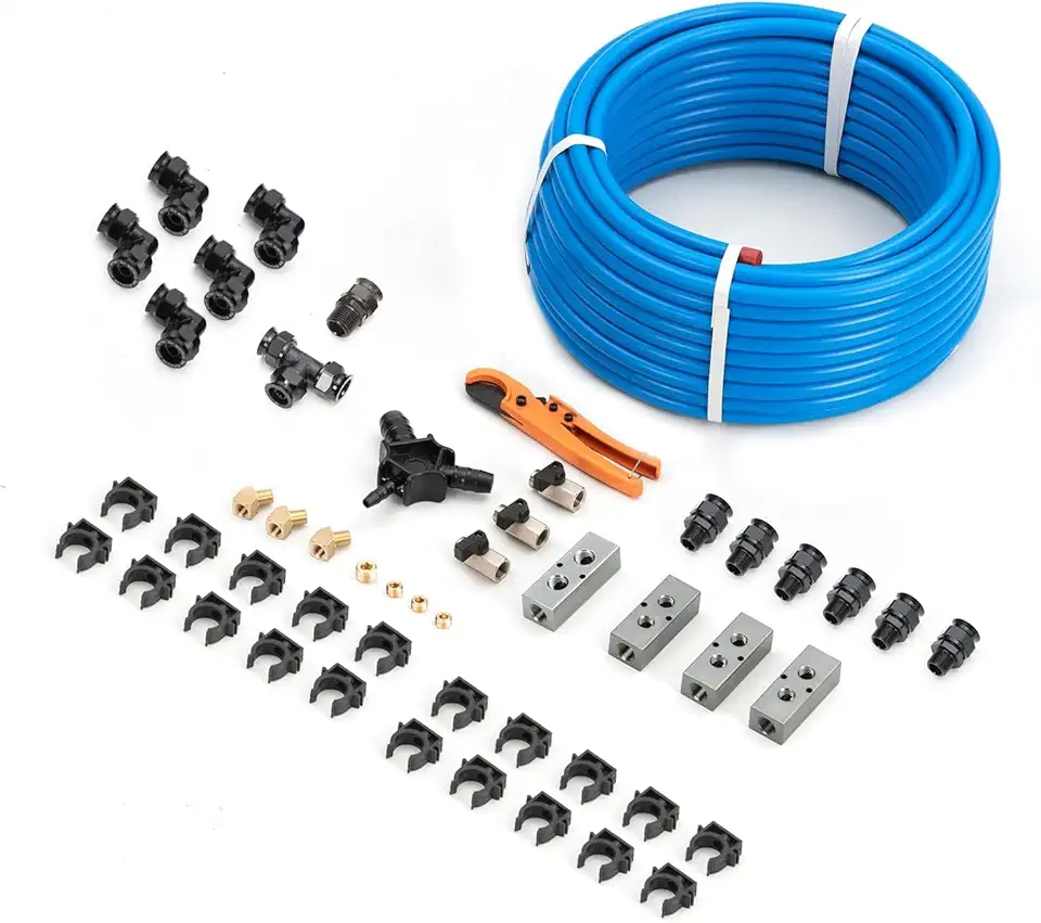 Rapid Air System 1/2" x 100ft 5-Ways Out HDPE Aluminum Compressed ...