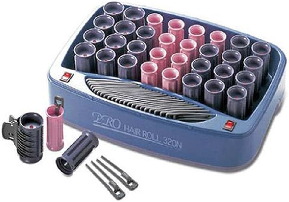 Unix Pro Electric Instant Heat Multi-Size Hot Rollers with Heated Clips ...