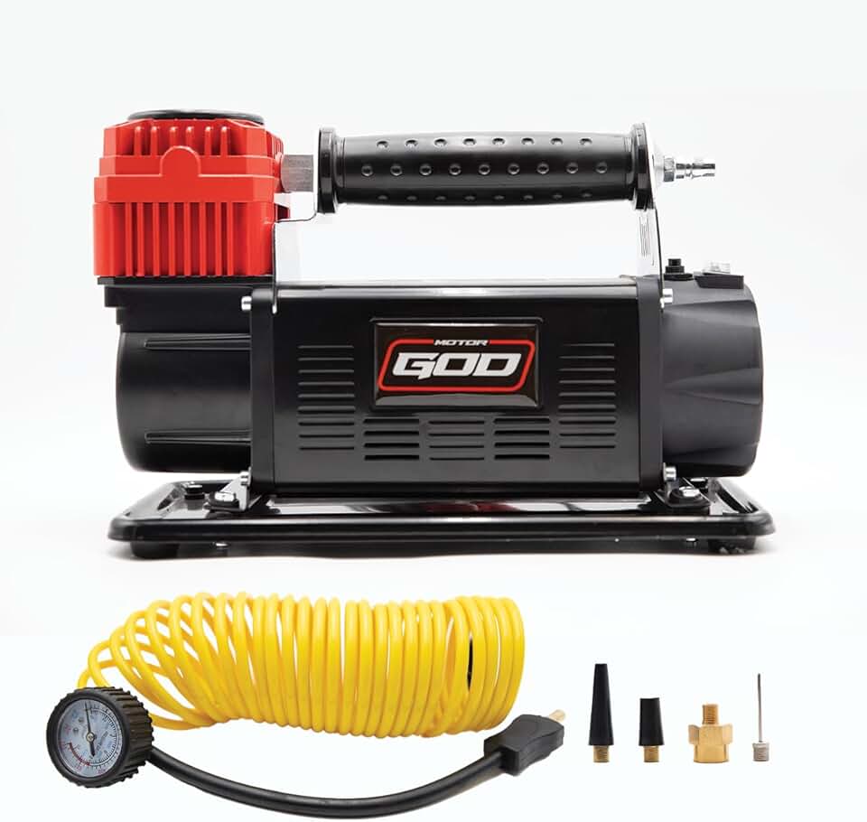 MotorGod 5.65 CFM PORTABLE Air Compressor For Lite/heavy trucks and ...