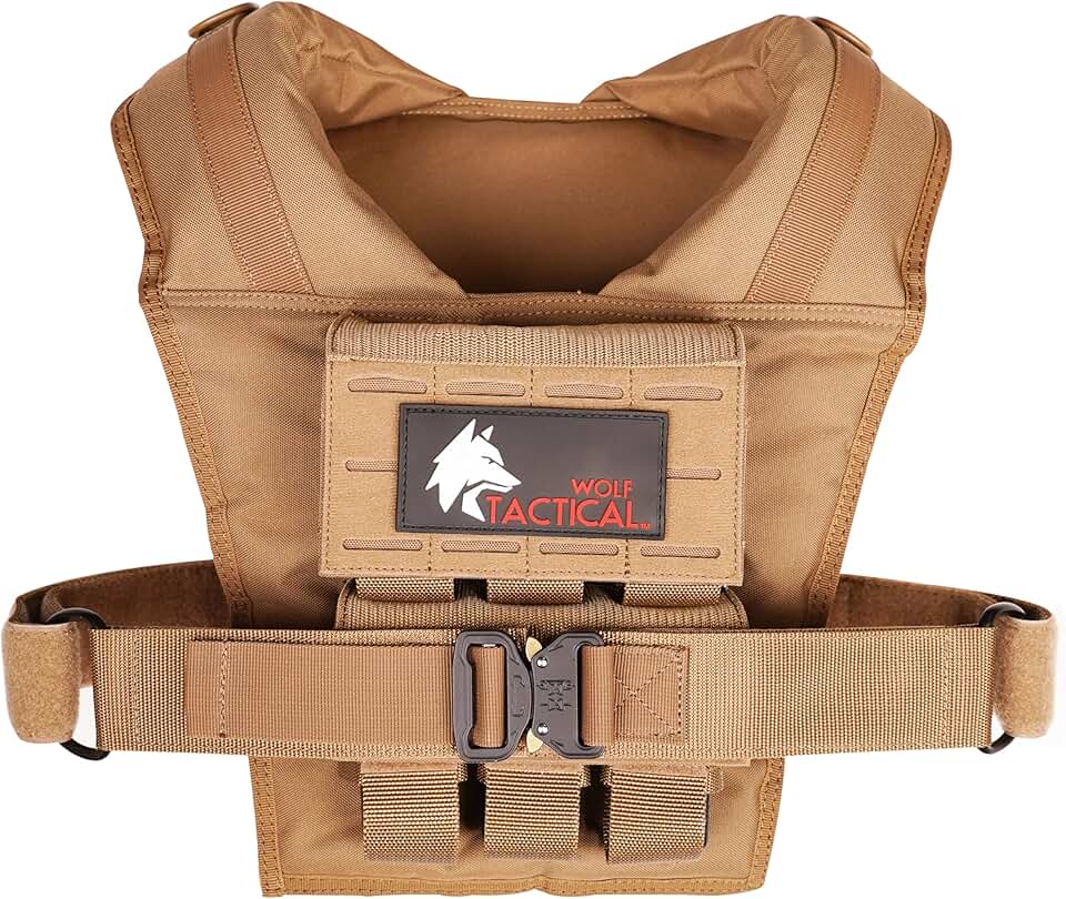 WOLF TACTICAL Weighted Training Vest - Weighted Vest Men Strength ...