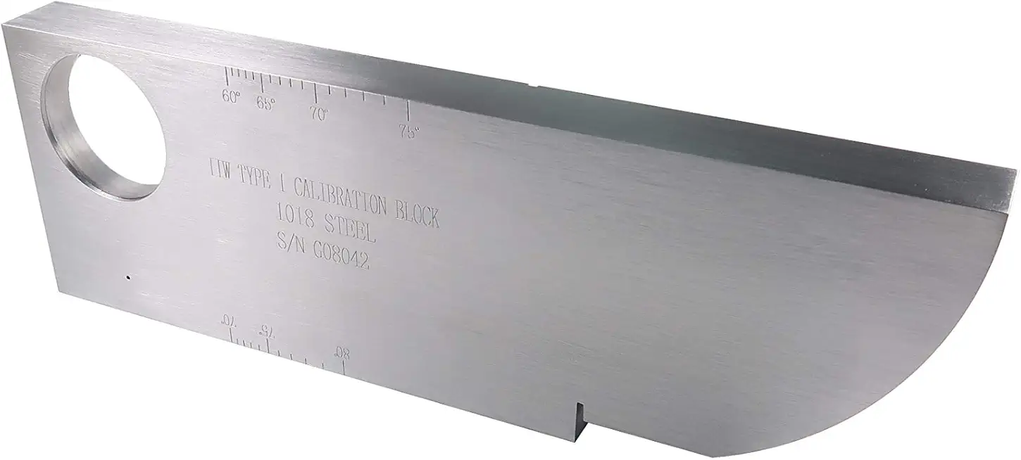 NDT IIW-Type 1 Calibration Block 1018 Steel Test Block for Ultrasonic ...