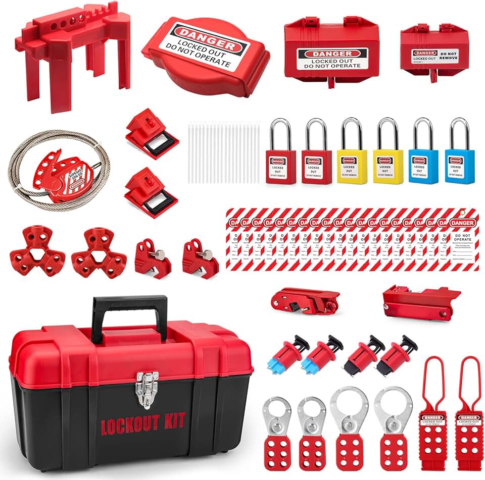 Lockout Tagout Kit Loto Hasp Lockout Steel Cable Lockout Plug Lock Out ...