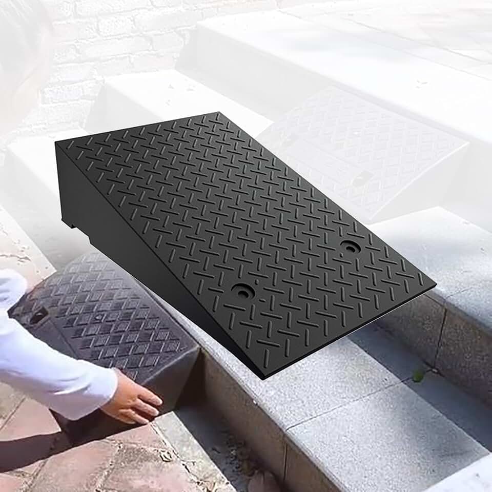 Car Safety Ramps Rubber Black Heavy Duty Ramp Rubber Threshold Ramp ...