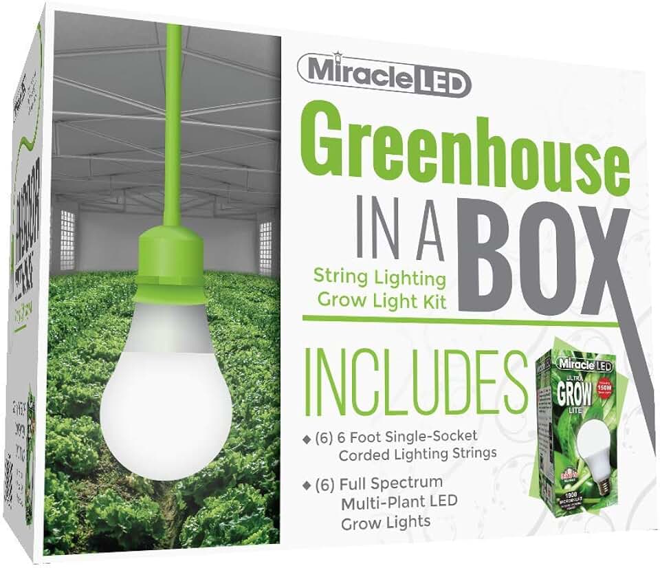 Miracle LED Greenhouse in a Box Ultra Grow Full Spectrum Daylight ...