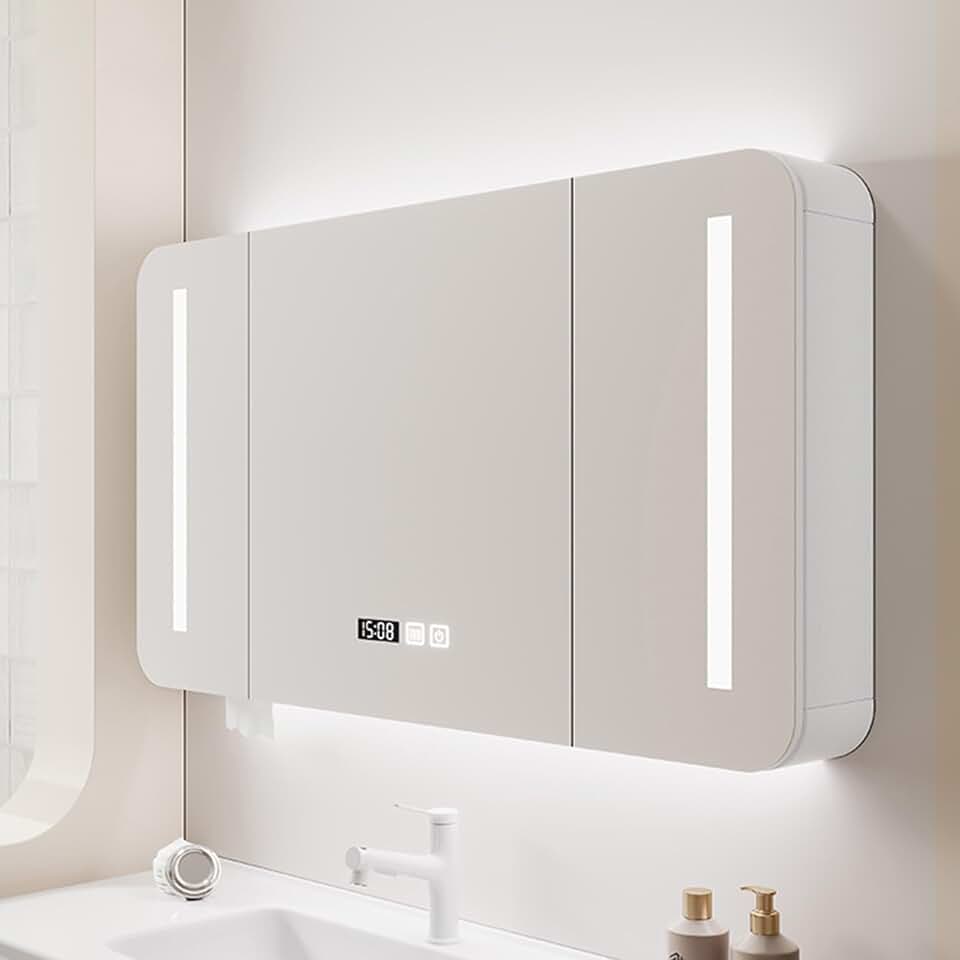 Medicine cabinet with HD mirror bathroom mirror with anti fog Modern ...