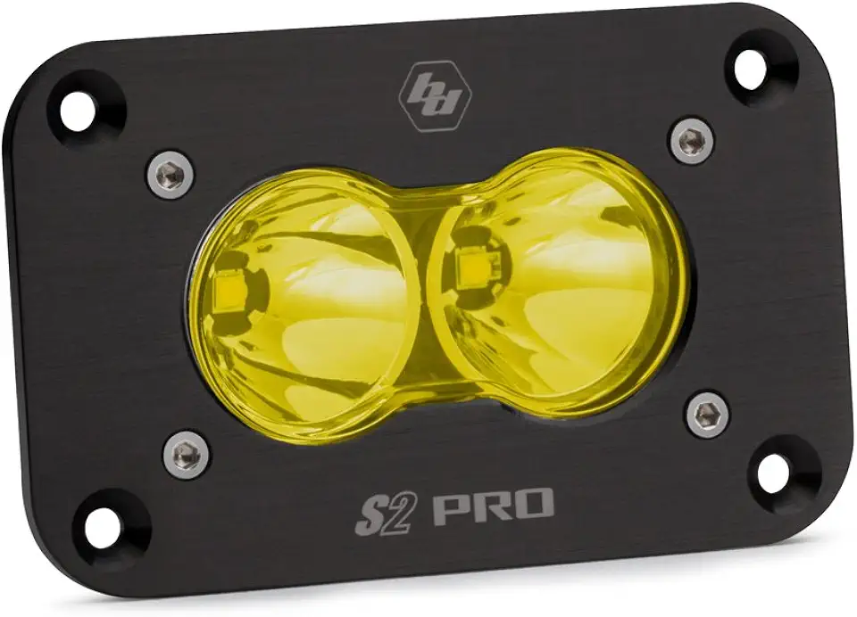 Baja Designs S2 Pro Black Flush Mount LED Auxiliary LED Light Pod (Spot ...