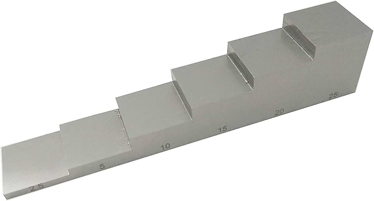 Ultrasonic Thickness Gauge Test Calibration Block 6 Step Calibration ...