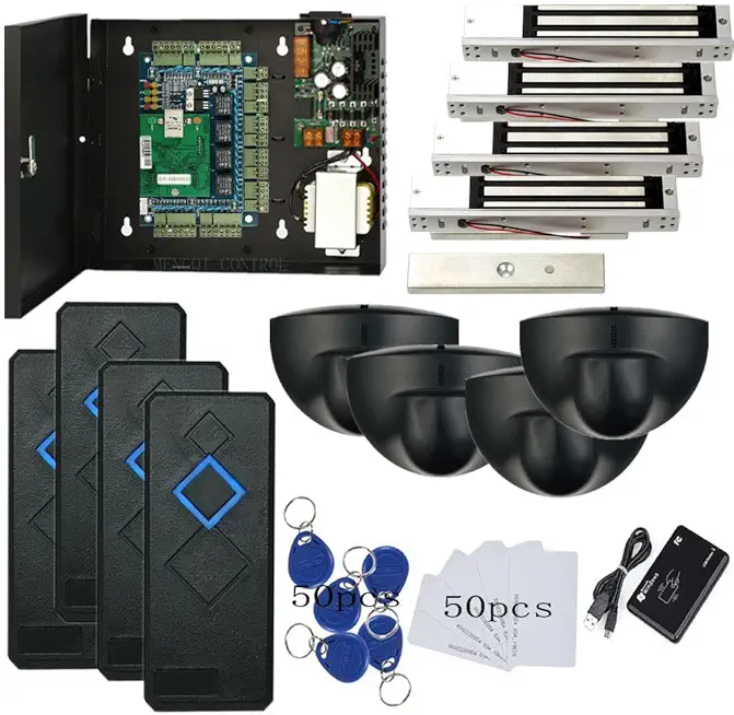 Request to Exit PIR Motion Sensor 4 Doors Network RFID Access Control ...