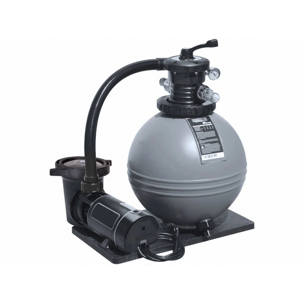 Waterway TWM Sand Filter System 22" 1.5HP 1-Speed 3' Cord - Gray ...