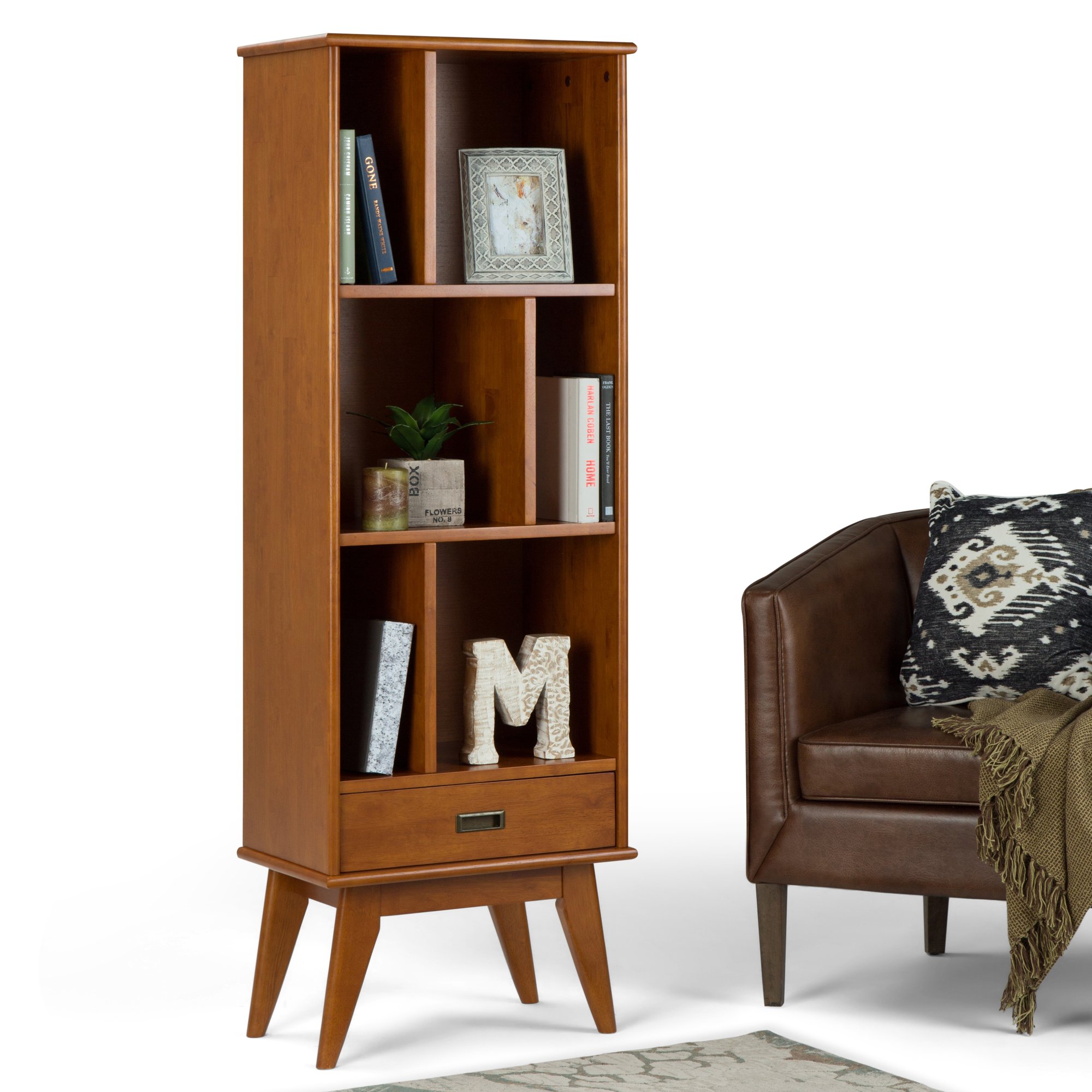 WyndenHall Tierney SOLID HARDWOOD 64 inch x 22 inch Mid Century Modern ...