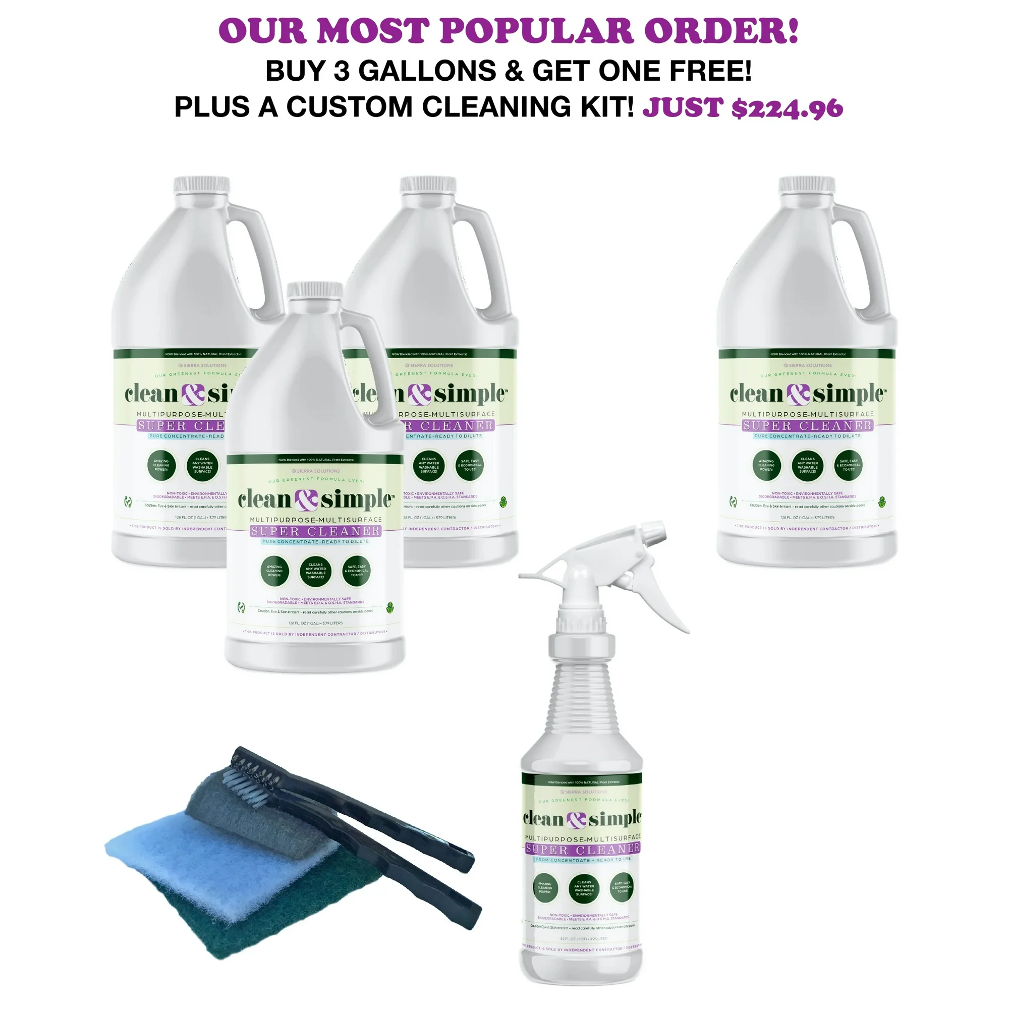 All-Purpose Cleaner Concentrate - clean simple™ SUPER CLEANER - Arizona ...