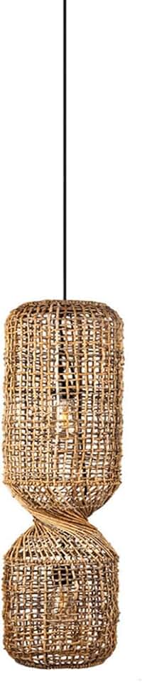 Rattan Woven Pendant Light Fixture Bohemian Chandelier Large Rattan ...
