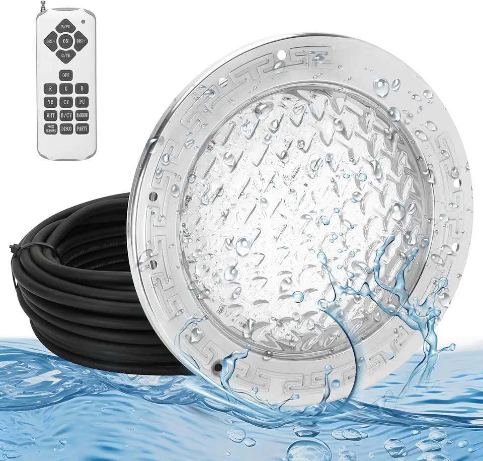 10 Inch AC12V Pool Lights, LED RGBW Pool Lights for Inground Pool with ...
