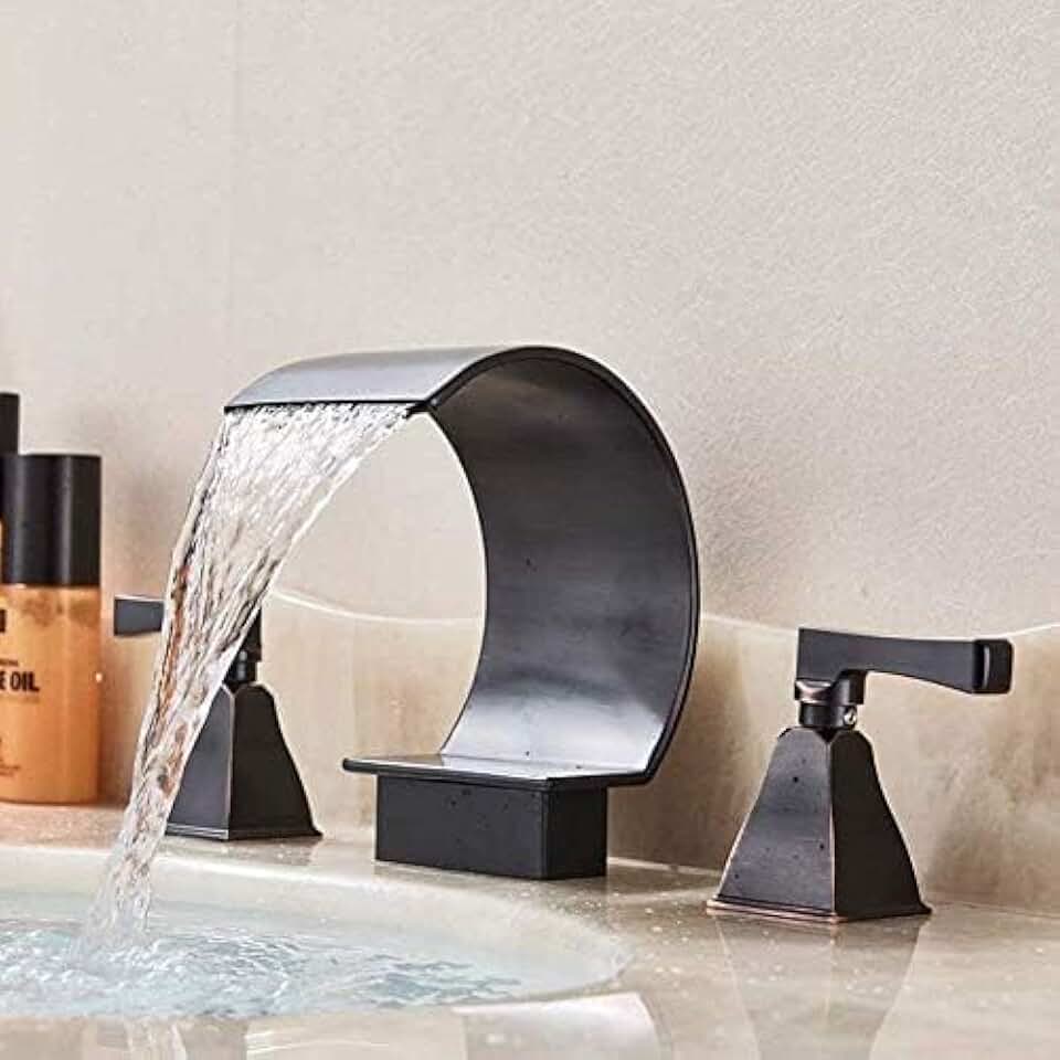 Kitchen Taps Kitchen Tap Faucet Widespread Waterfall Bathroom Faucet ...