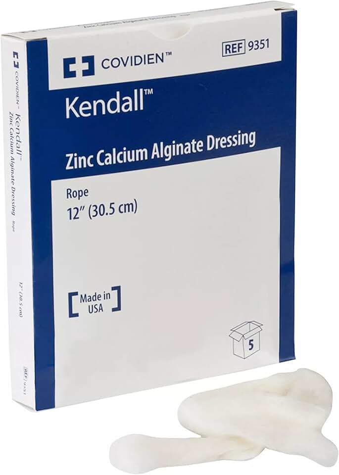 Kendall™ Zinc Calcium Alginate Wound Dressing, Sterile, 4 x 8IN, Case ...