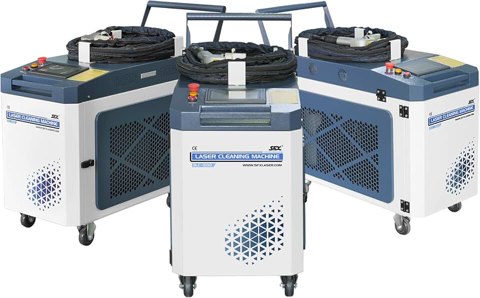 US STOCK 1500W Continuous Fiber Laser Cleaning Machine for Rust Removal ...