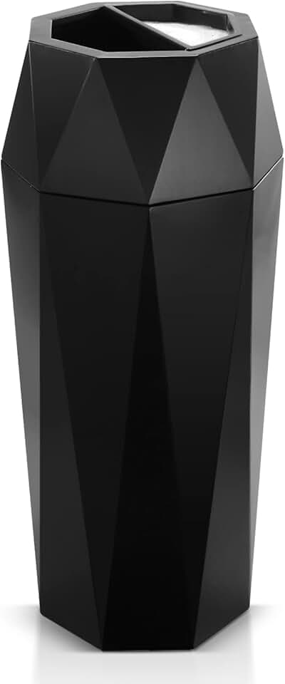 Dyna-Living Commercial Trash Can Outdoor Garbage Can with Lid Indoor Large Trash Bin Stainless ...