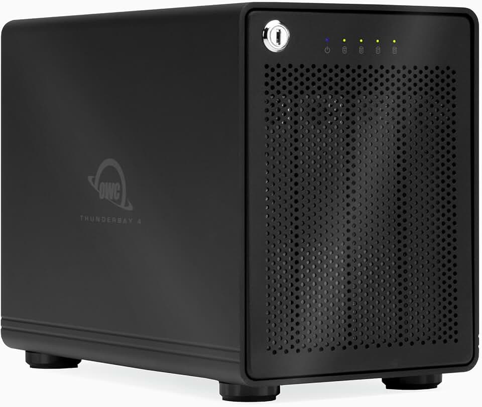 OWC ThunderBay 4 RAID 5 with Dual Thunderbolt 3 Ports (0GB RAID ...