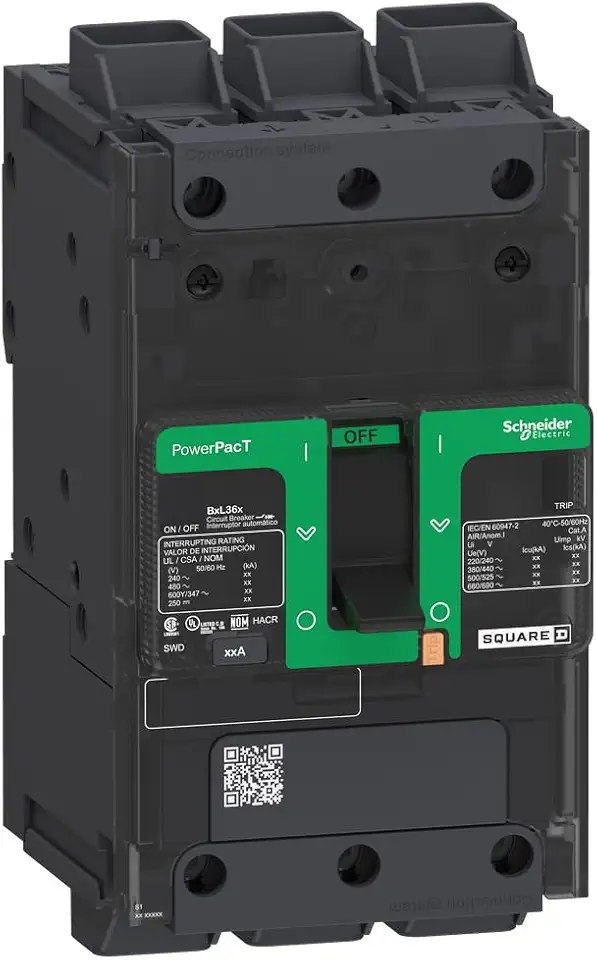 Square D by Schneider Electric BDL36020 PowerPacT B Circuit Breaker ...