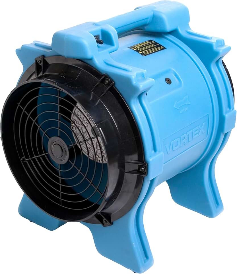Vortex 1.0 HP Ventilation Fan (F174-BLU), Air Mover Blower Fan ...