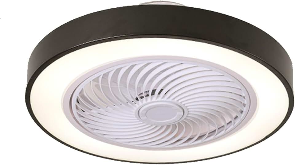 Hanging Lamp, Modern Round Ceiling Fan with Light 3 Colors 3 Speed ...