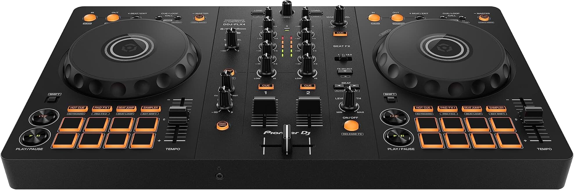 Pioneer DJ DDJ-FLX4 2-deck Rekordbox and Serato DJ Controller ...