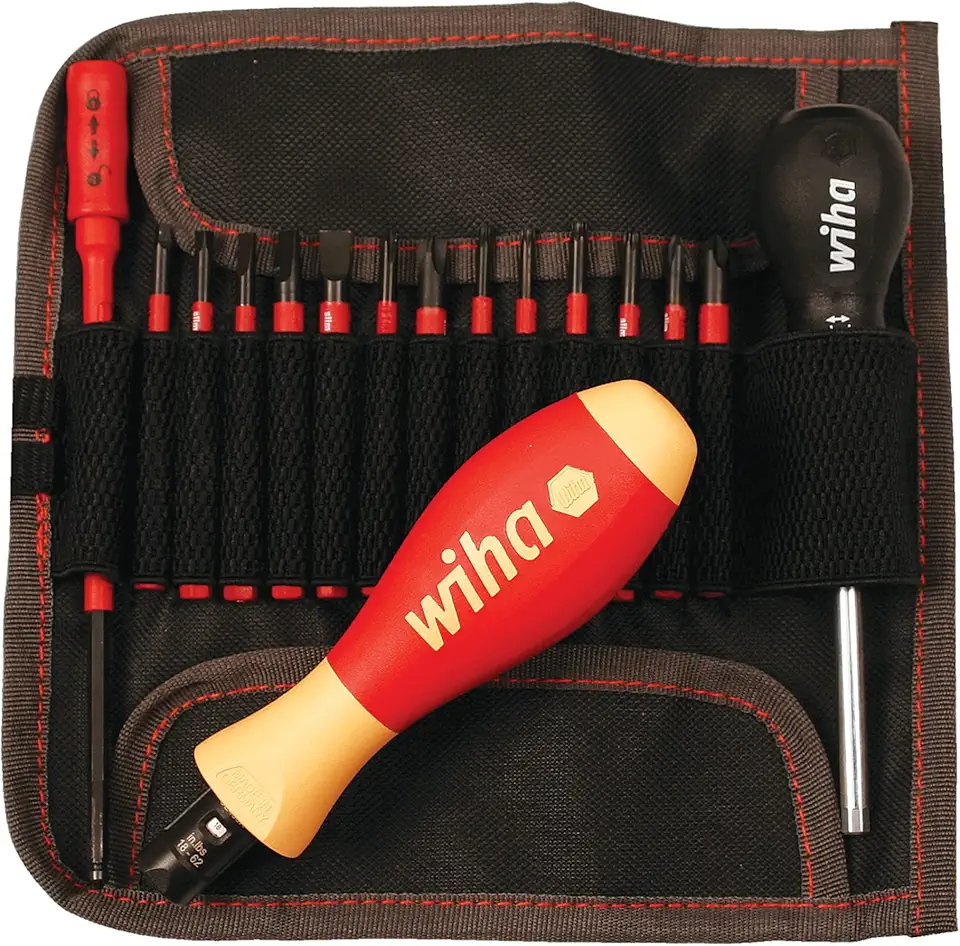 Wiha 28792 16 Piece Insulated Torque Control Driver and Slimline Blade ...