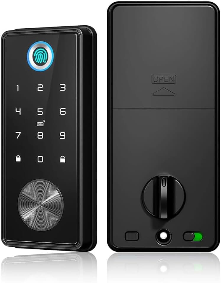 Smart Deadbolt Locks for Front Door Biometric Fingerprint Keyless Entry ...