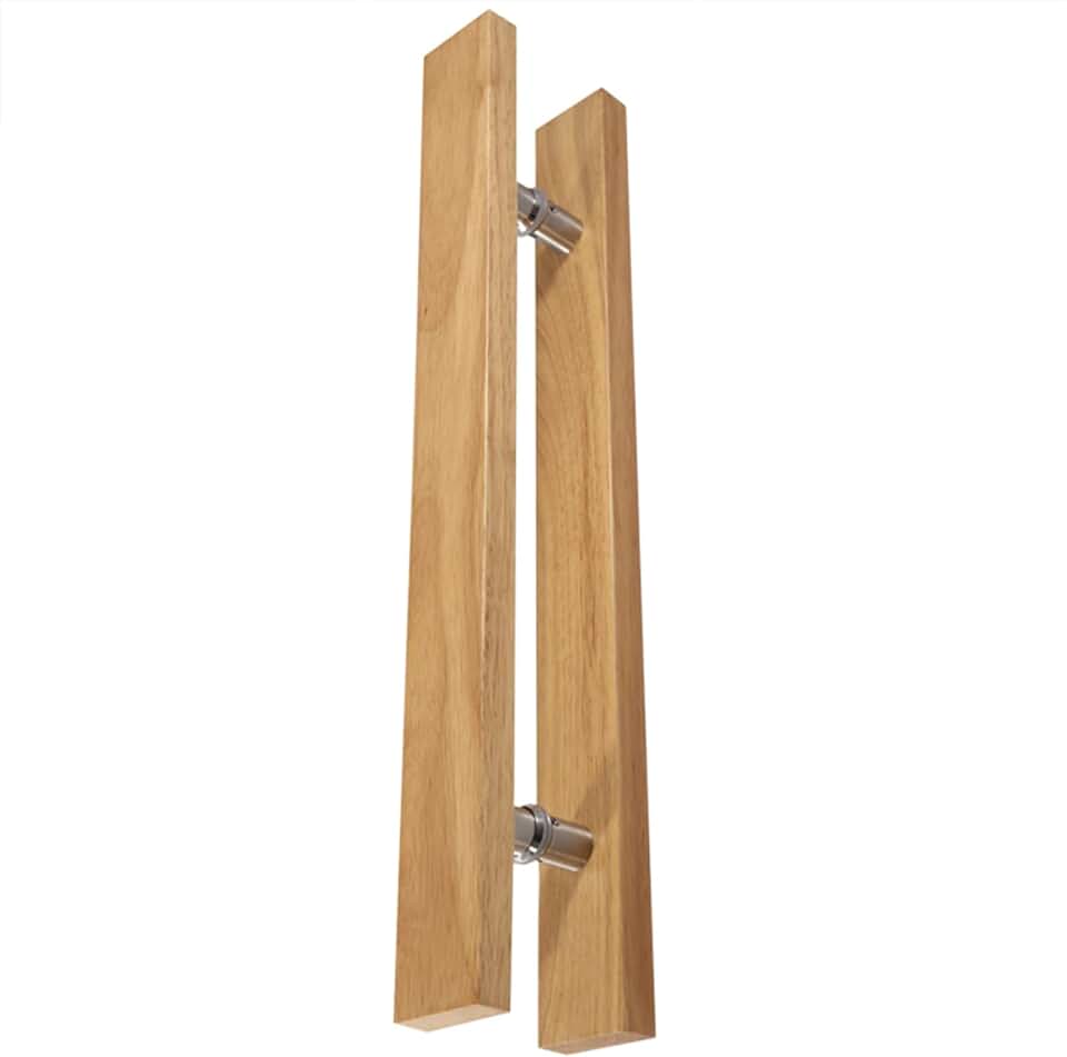 Door Handle H Shape Door Pull Handle Natural, Wood Entry Barn Handle ...