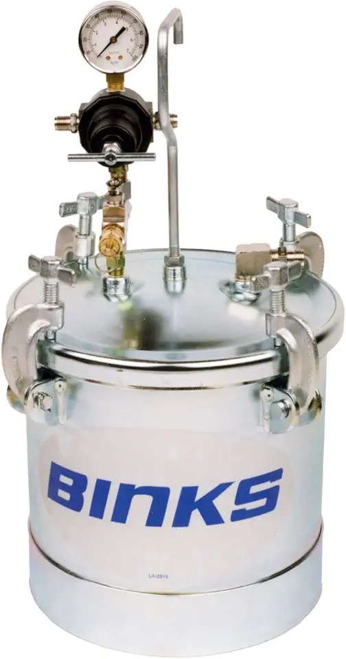 Binks Paint Tank,2.8 Gal,Zinc Plated Steel 83C-210 - Arizona Outlet