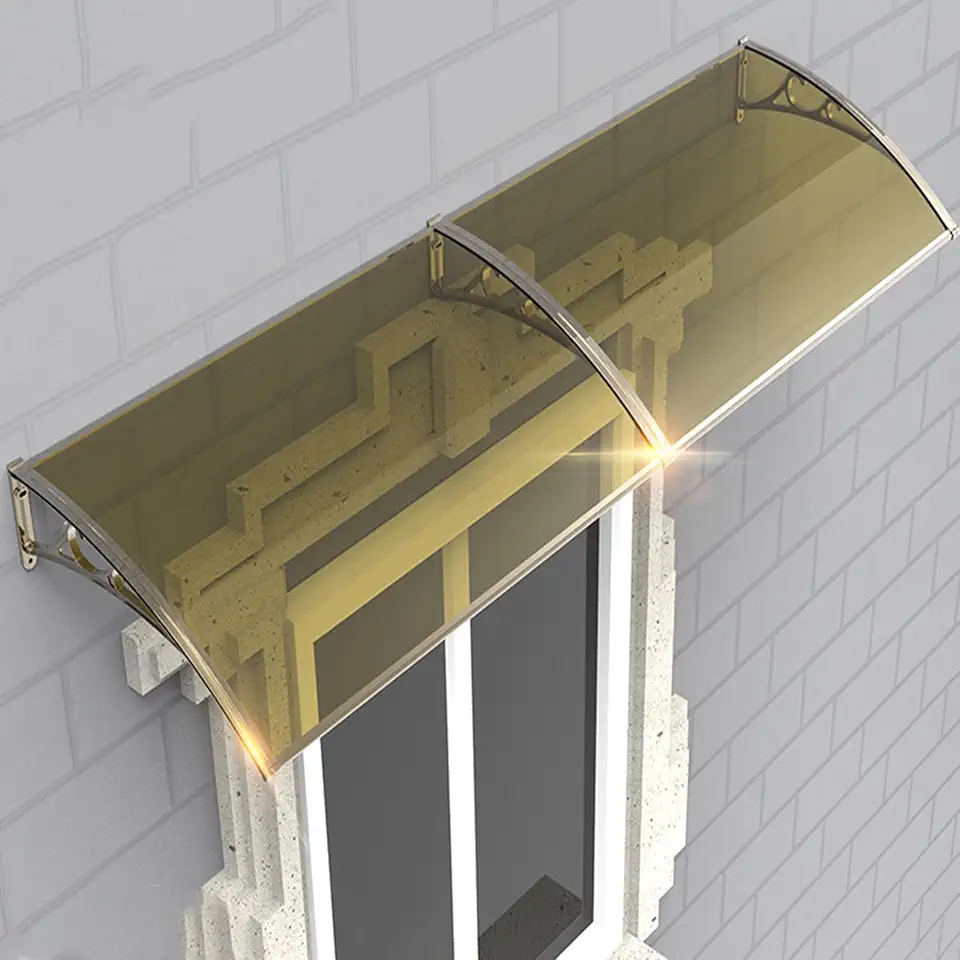 Curved Window Awning Door Canopy,Porch Awning Shelter,Window Rain ...
