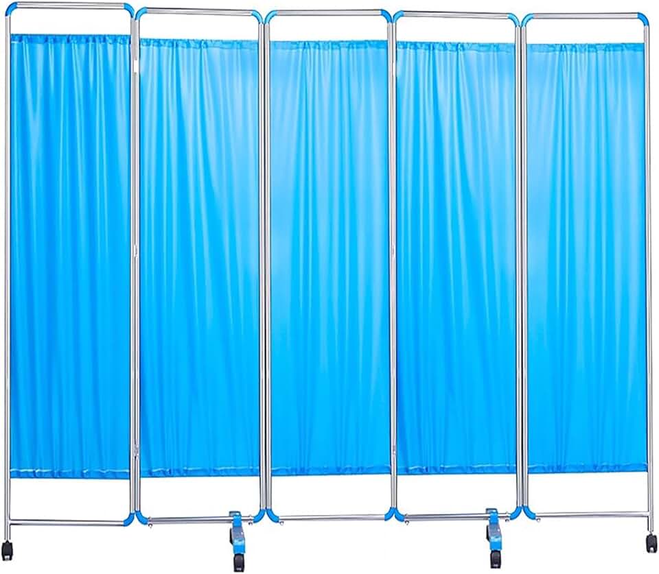 Stainless Steel Frame Medical Privacy Screen, 6FT Tall Fabric Room ...