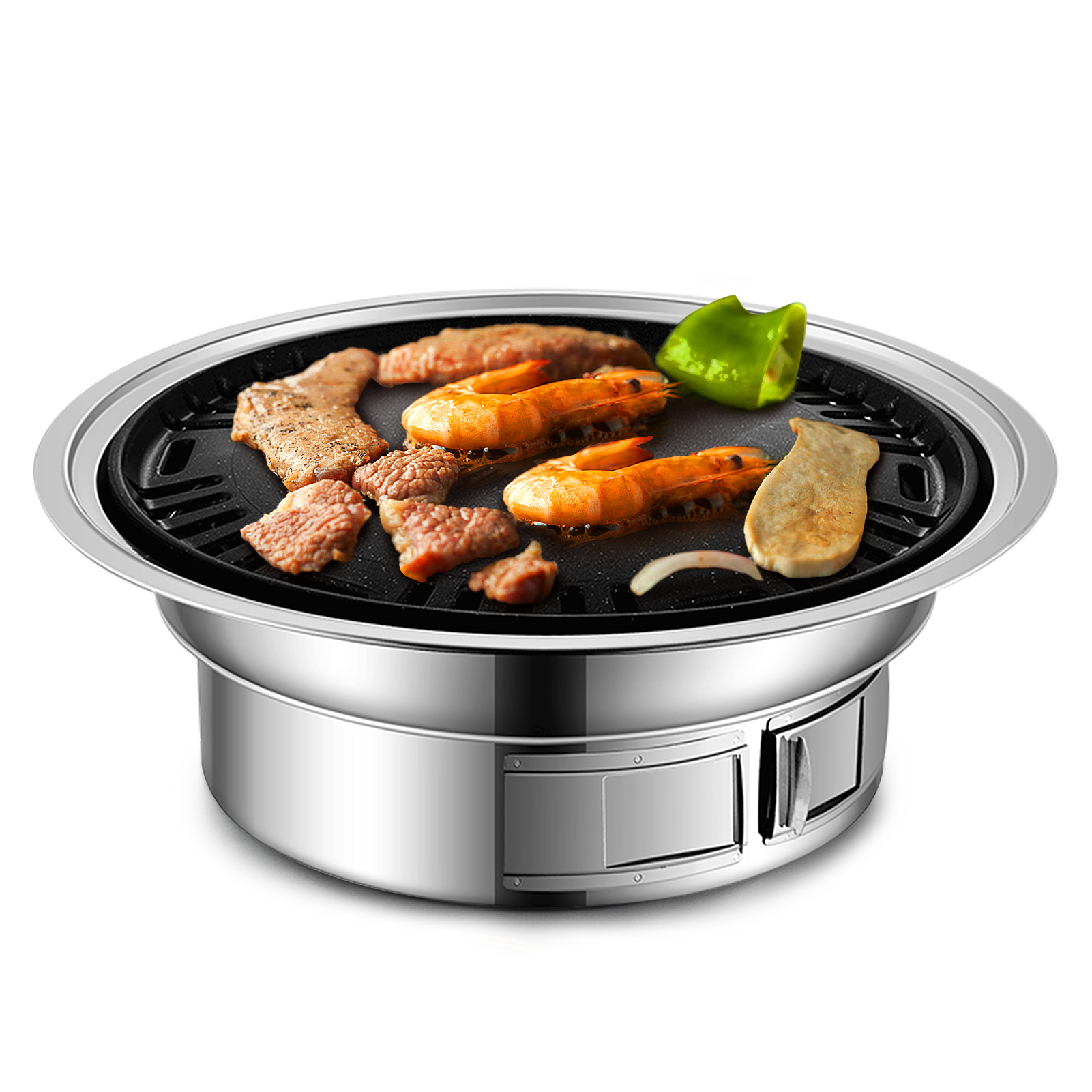 Tomshoo Stainless Steel BBQ Charcoal Grill Stove for Camping Cooking ...