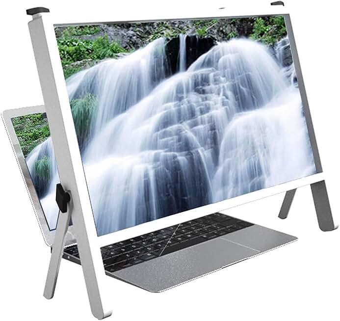 Laptop Screen Magnifier 21 Inch Laptop Stands, Magnifying Glass 3X ...