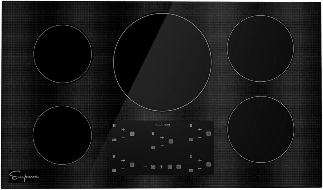 36 Inch Electric Stove Induction Cooktop with 5 Power Boost Burners ...