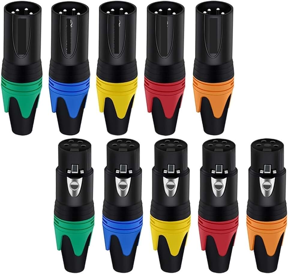 4 Pin X L R Male/Female M I C Cable Wire Connector 4 Pole XLR Plug ...