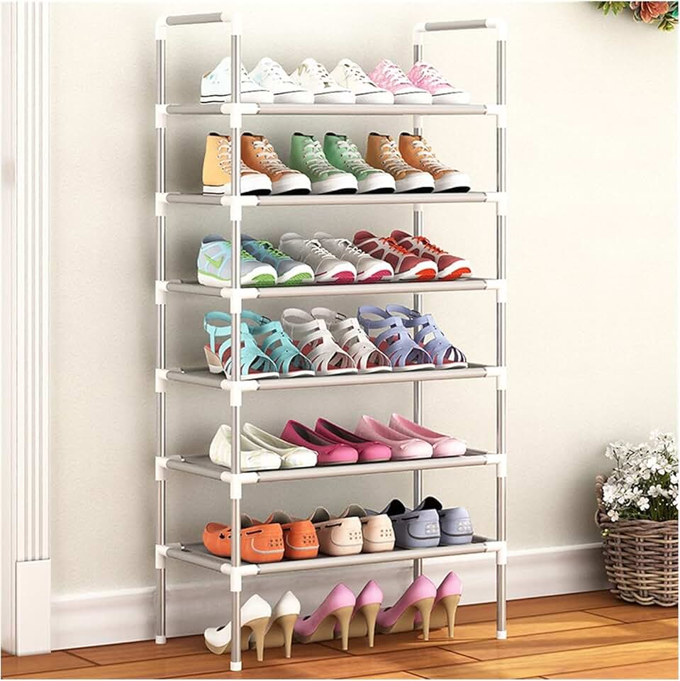 Shoe Bench Multilayer Shoe Rack Organizer Metal Shoe Cabinets Furniture ...