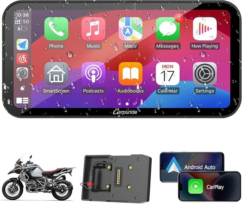 W603B Motorcycle Carplay Screen for BMW R1200GS R1250GS S1000XR ...