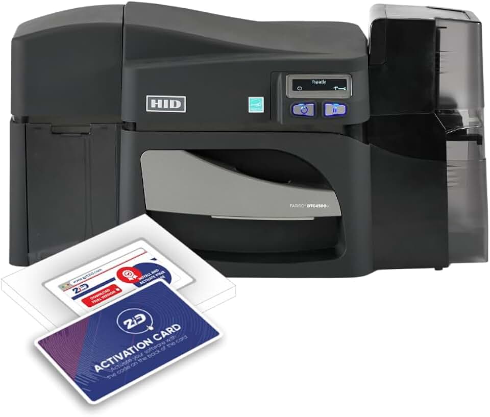 2ID- Fargo DTC4500e Dual Sided ID Card Printer | 055100 | Professional ...