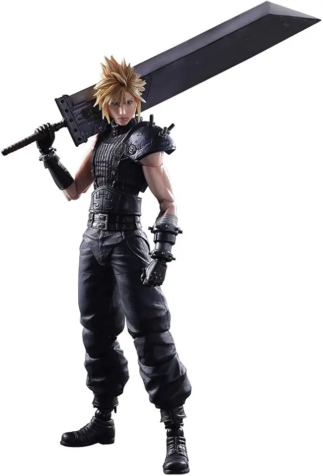 Square Enix Final Fantasy VII Remake Cloud Strife Play Arts Kai Action ...