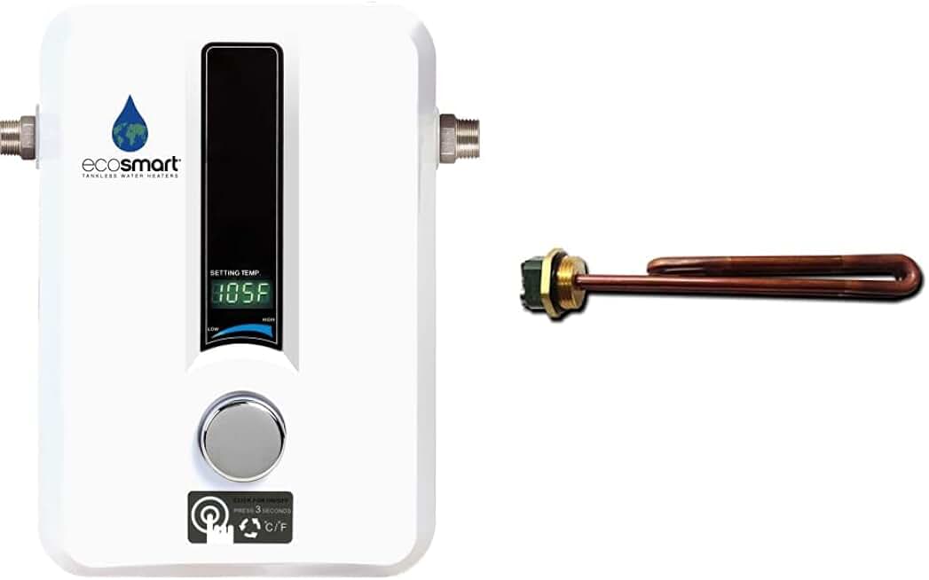 EcoSmart ECO 11 Electric Tankless Water Heater + Ecosmart HE 55220 ECO ...
