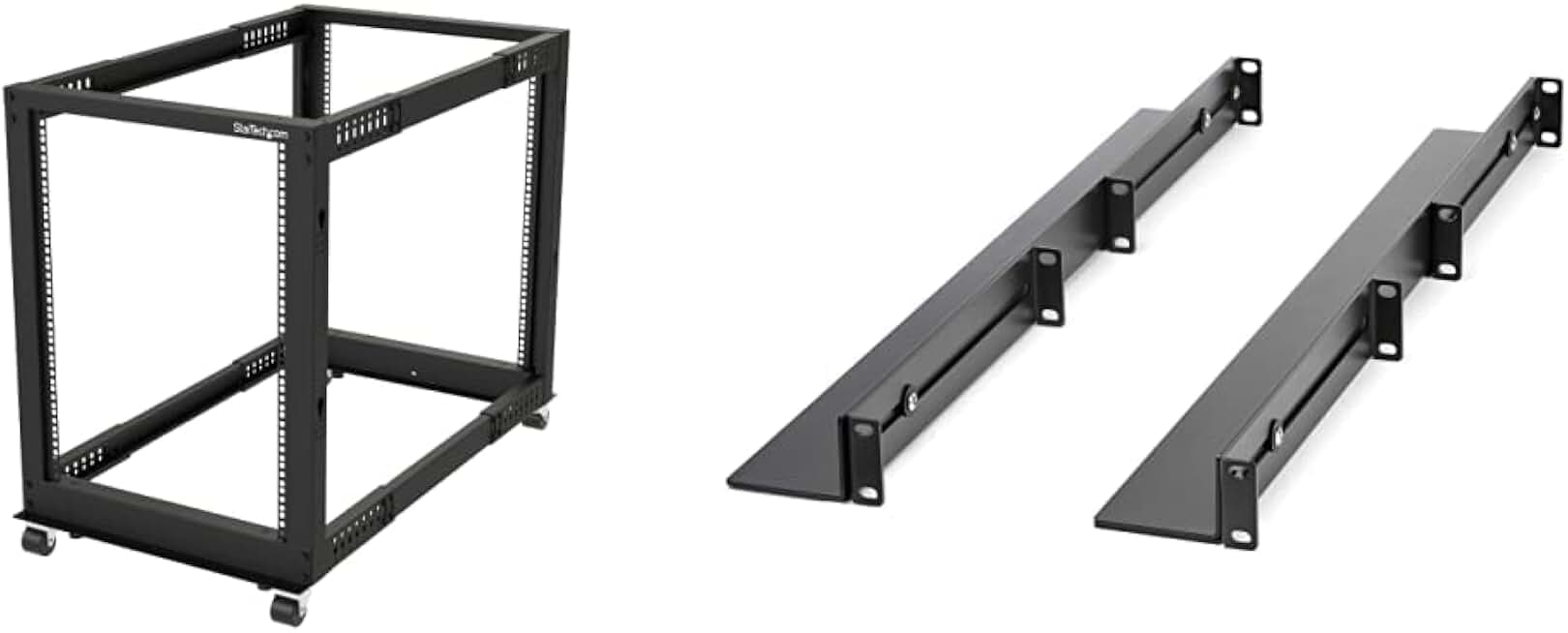 StarTech.com 15U 19" Open Frame Server Rack - 4 Post Adjustable Depth ...