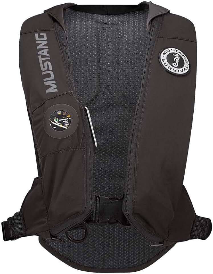 Mustang Survival Corp Elite Inflatable PFD (Auto Hydrostatic), Black ...