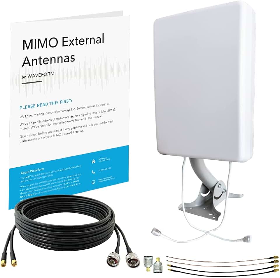 Waveform 2x2 MIMO Panel Antenna Kit | 4G and 5G Compatible Modem ...