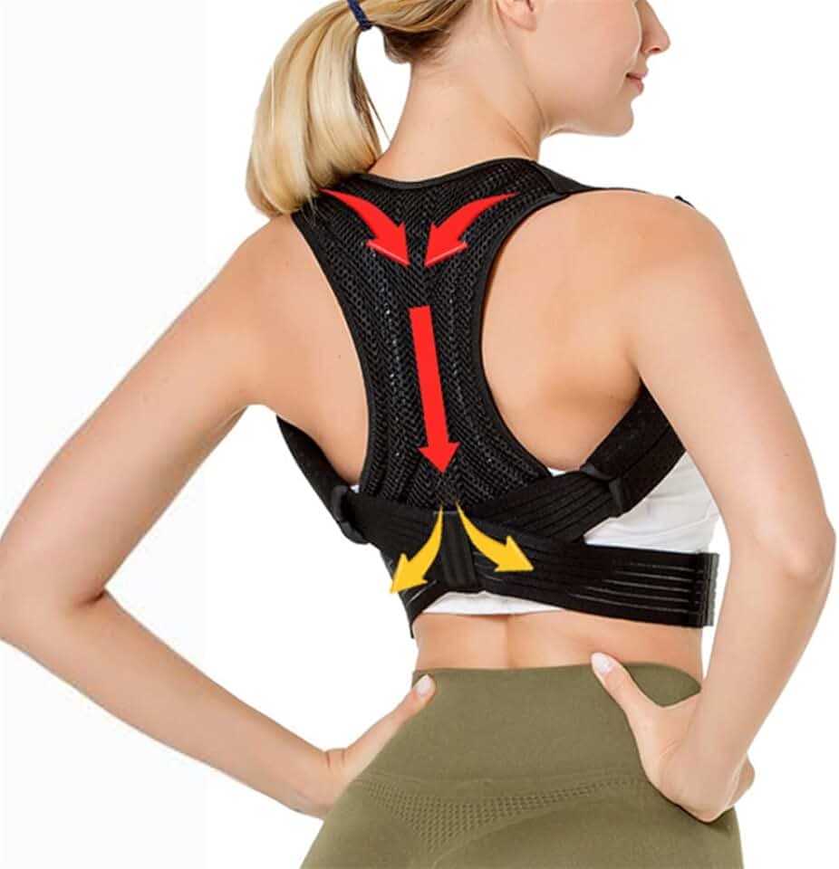 Invisible Back Posture Corrector Back Brace Extended Support Belt ...