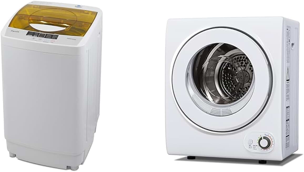Panda Portable Washing Machine 10 LBS Capacity, Fully Automatic 1.34 Cu ...